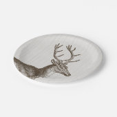 Vintage Buck Deer Paper Plates | Zazzle