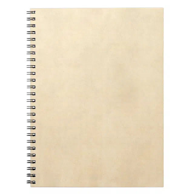 Vintage Buckskin Tan Leather Parchment Template Notebook | Zazzle