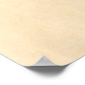 Vintage Buckskin Tan Leather Parchment Template Poster | Zazzle