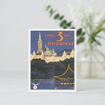 Vintage Budapest Hungary Postcard | Zazzle