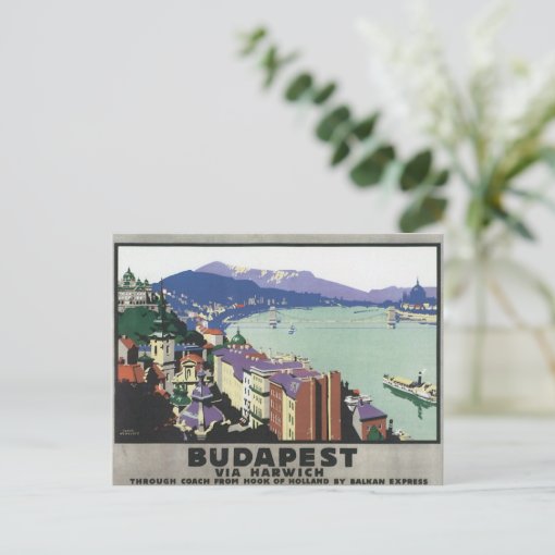 Vintage Budapest Hungary Postcard | Zazzle