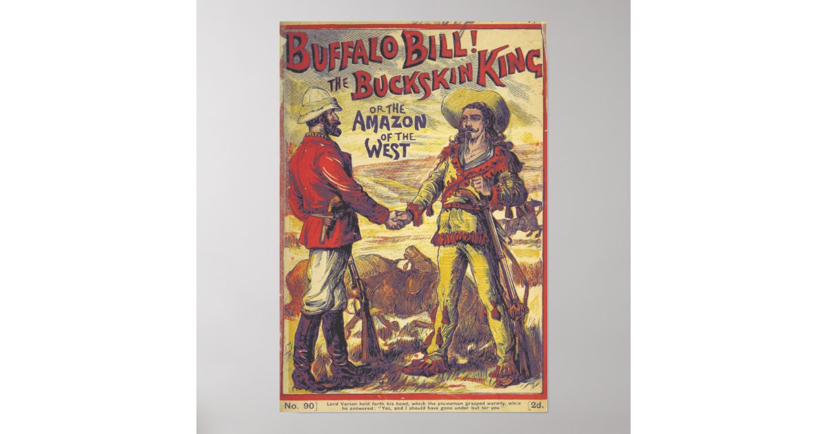 Vintage Buffalo Bill Poster | Zazzle