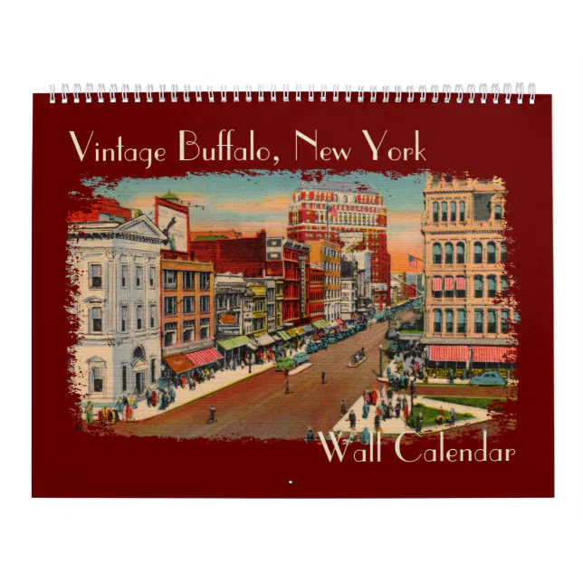 Vintage Buffalo, NY Wall Calendar | Zazzle