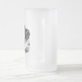 Vintage Buffalo Retro Bison Animal Illustration Frosted Glass Beer Mug ...