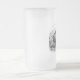 Vintage Buffalo Retro Bison Animal Illustration Frosted Glass Beer Mug ...