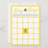 Vintage Bumblebee Baby BINGO Baby Shower Game Card | Zazzle