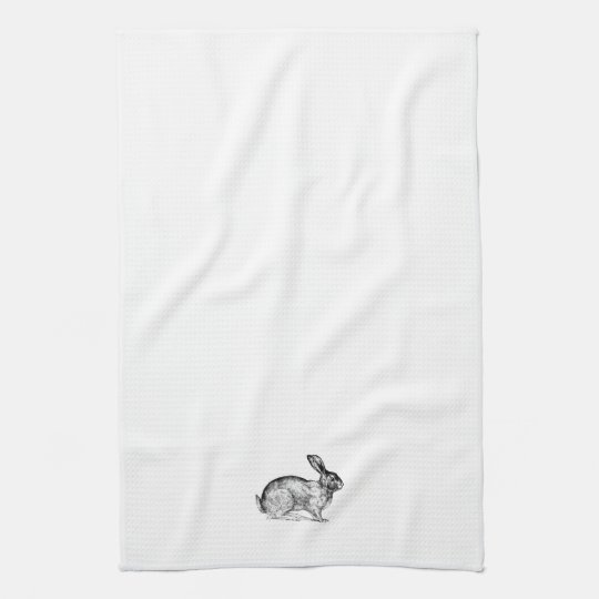 Vintage Bunny Rabbit Kitchen Towels | Zazzle.com