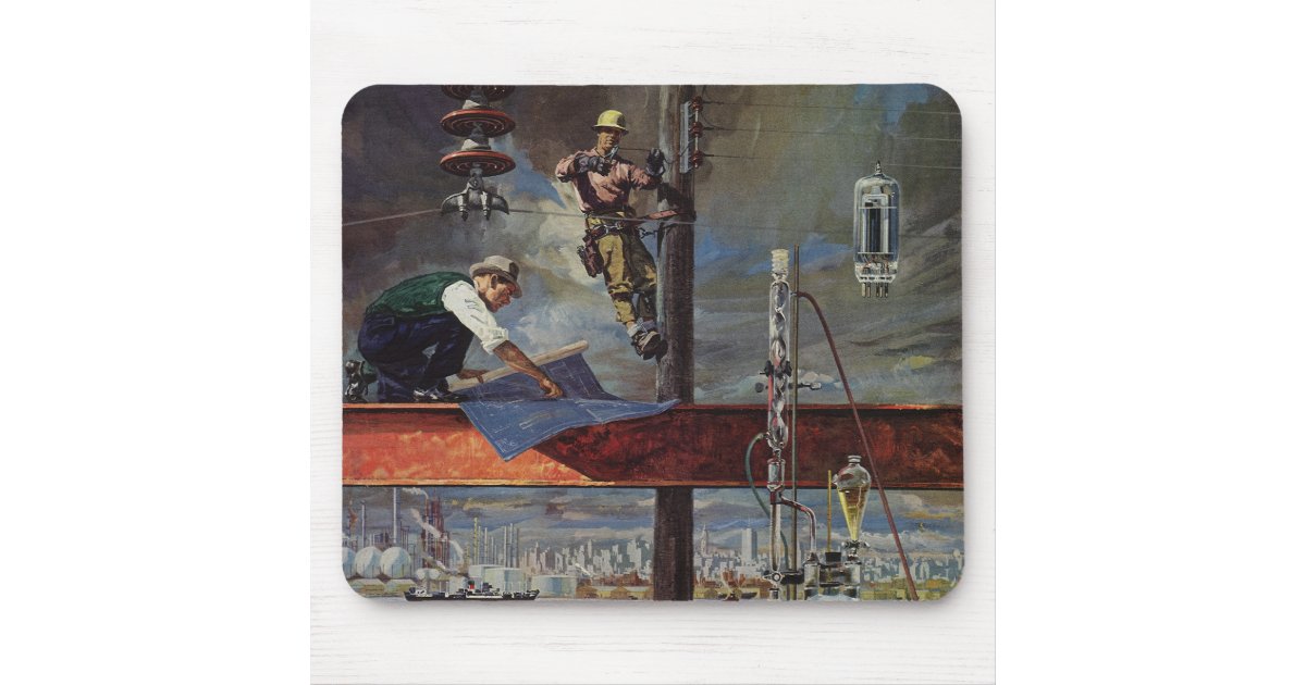 Vintage Business, Architects and Construction Mouse Pad | Zazzle