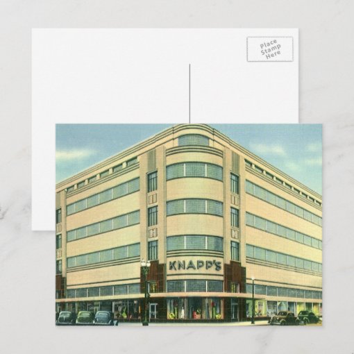 Vintage Business, Knapp's Department Store Postcard | Zazzle