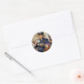 Vintage Business, Mailman Delivering Mail Letters Classic Round Sticker ...