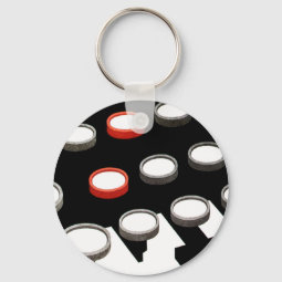 Vintage Business Old Fashioned Typewriter Keyboard Keychain | Zazzle