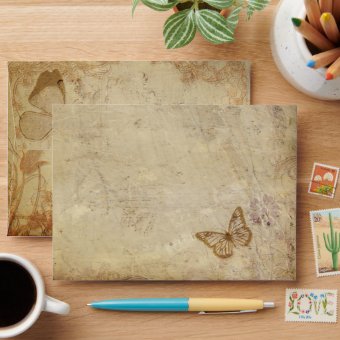 Vintage Butterflies Envelope | Zazzle