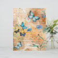 Vintage Butterflies Floral Collage Scrapbook Paper | Zazzle