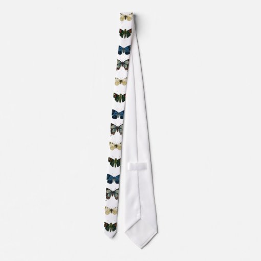 Vintage Butterflies Moths Old Illustration Art Neck Tie | Zazzle