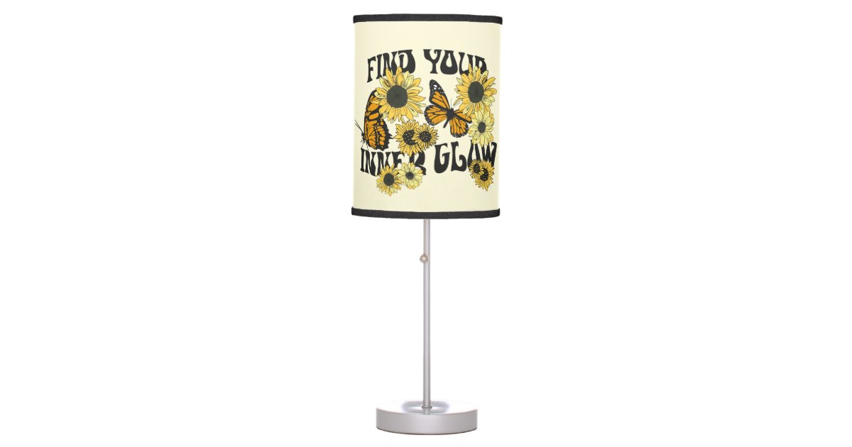 Vintage Butterfly | Find Your Inner Glow Table Lamp | Zazzle