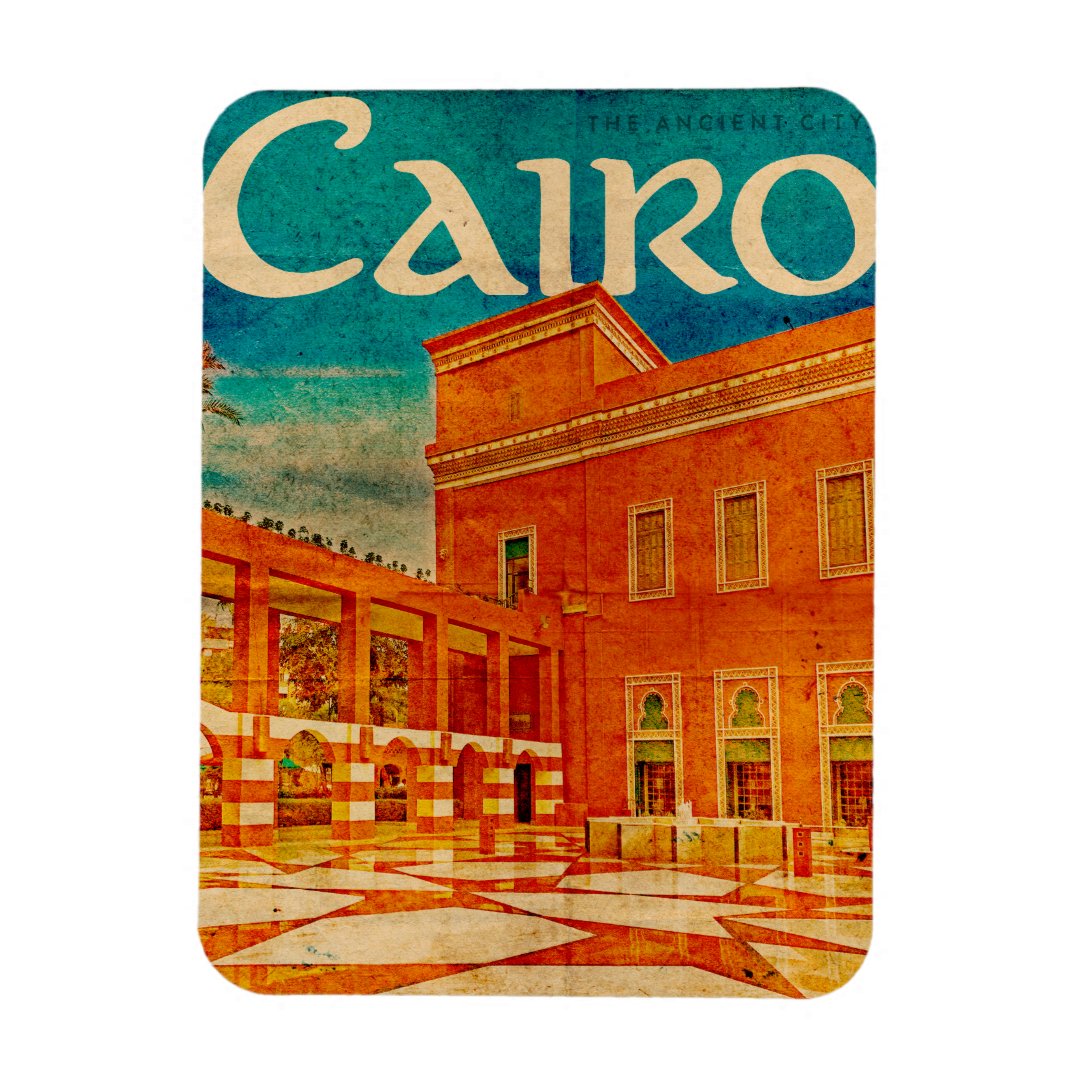Vintage Cairo Flexible Magnet | Zazzle