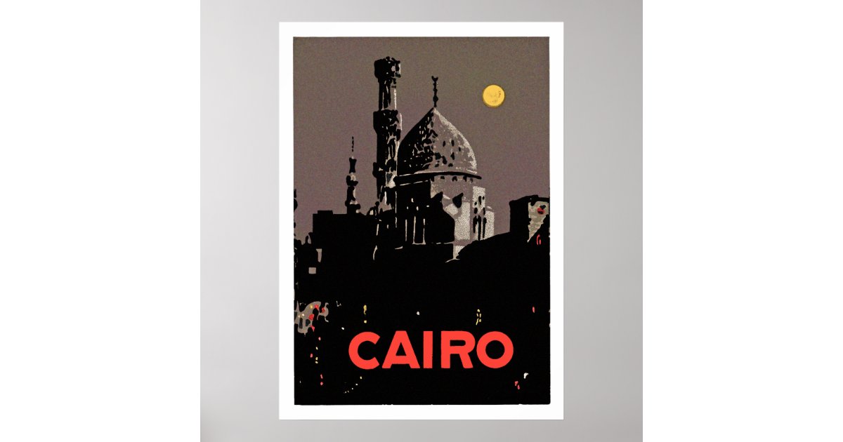 Vintage Cairo Poster | Zazzle