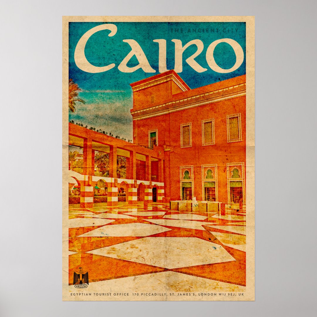 Vintage Cairo Travel Poster | Zazzle