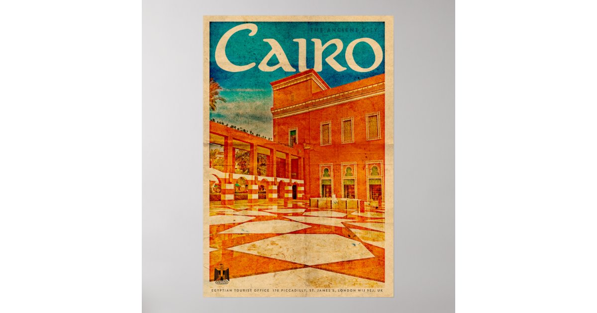 Vintage Cairo Travel Poster | Zazzle