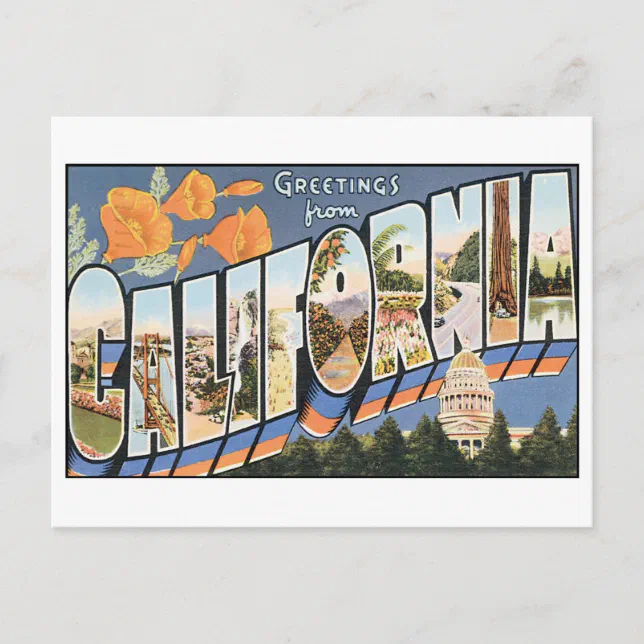 Vintage California Postcard | Zazzle