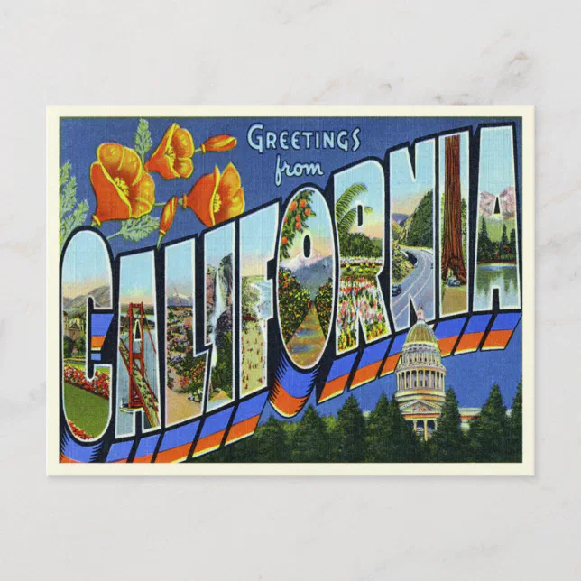 Vintage California Postcard | Zazzle