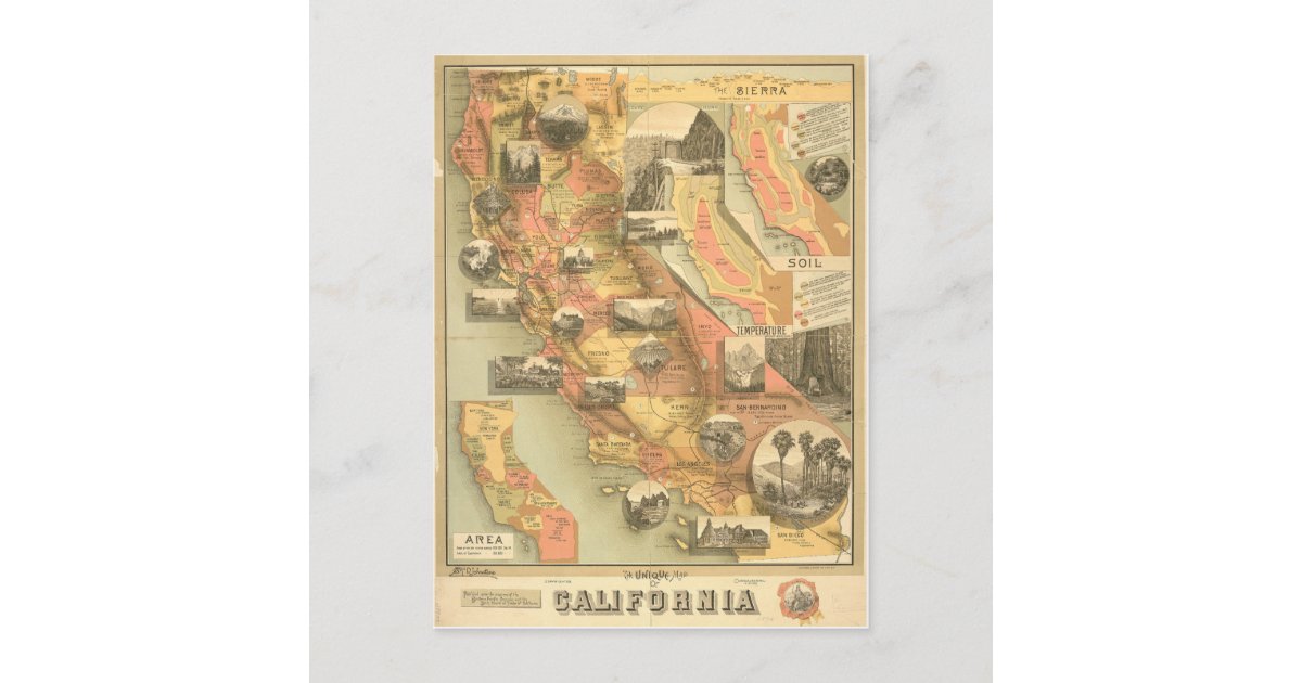 Vintage California Postcard | Zazzle