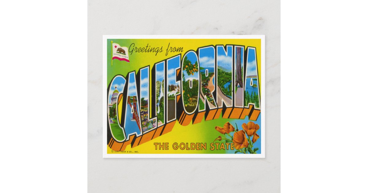 Vintage California Postcard | Zazzle