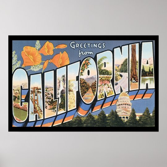 Vintage California Travel Poster | Zazzle.com