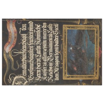 Vintage Calligraphy & Landscape Ephemera Decoupage Tissue Paper | Zazzle