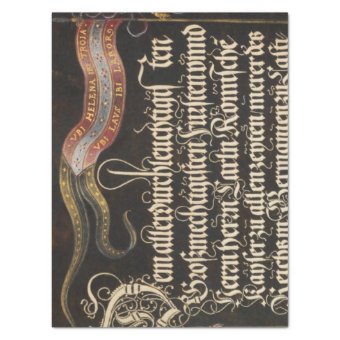 Vintage Calligraphy & Landscape Ephemera Decoupage Tissue Paper | Zazzle