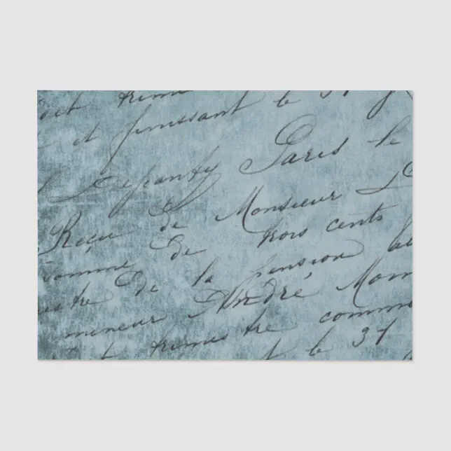 Vintage Calligraphy Tissue Paper | Zazzle