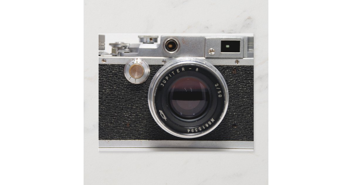 VINTAGE CAMERA 4 Japanese Copy German Rangefinder Postcard | Zazzle
