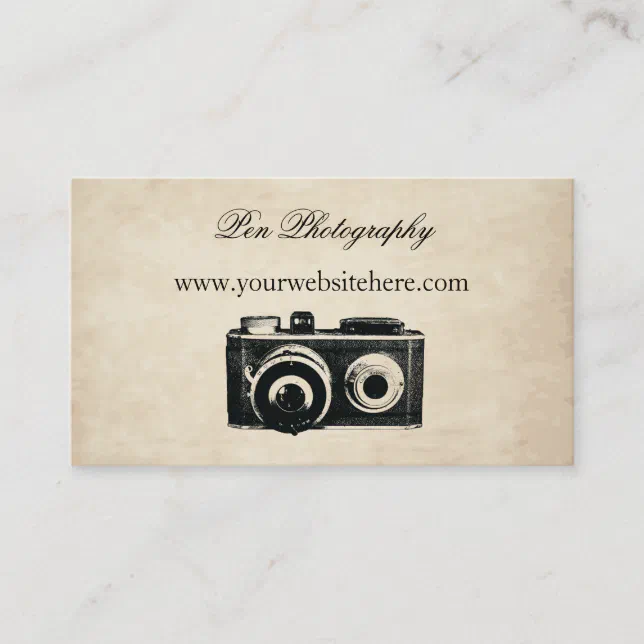 Vintage Camera Business Card | Zazzle