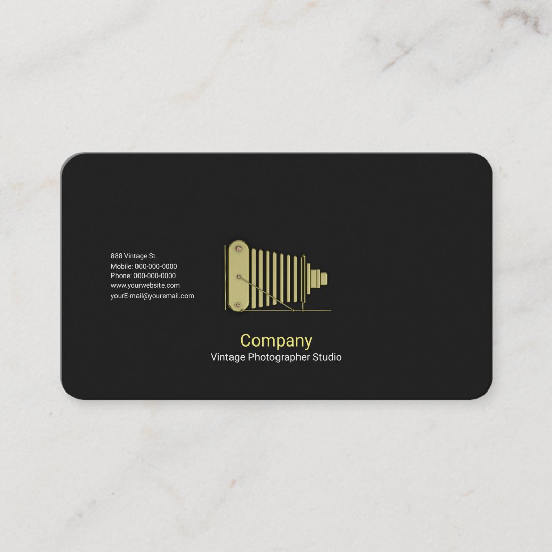 Vintage Camera Business Card | Zazzle