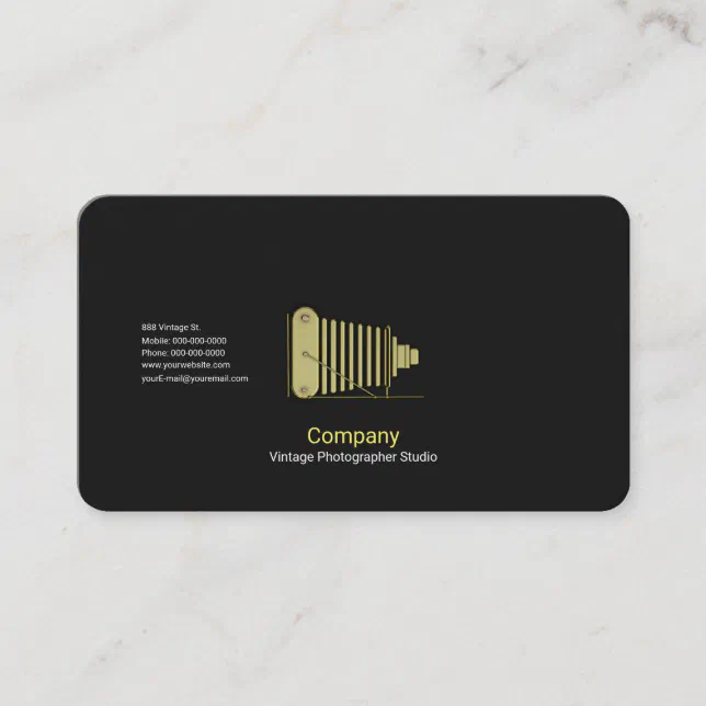 Vintage Camera Business Card | Zazzle