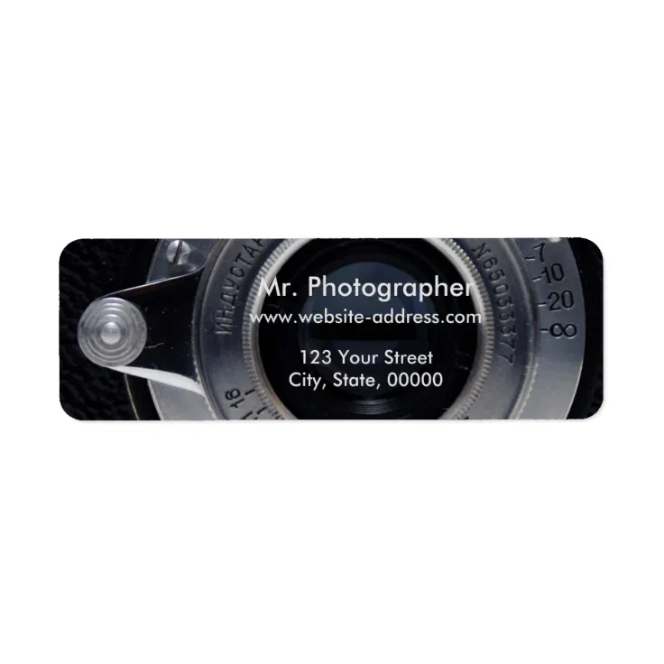 VINTAGE CAMERA Collection 01 Address Labels 3 | Zazzle