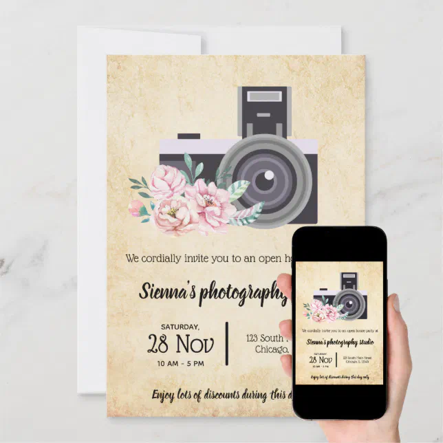 Vintage Camera Invitation | Zazzle