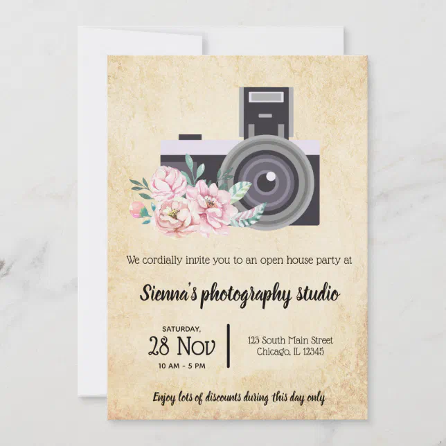 Vintage Camera Invitation | Zazzle