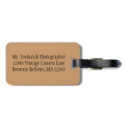 Vintage Camera Luggage Tag | Zazzle