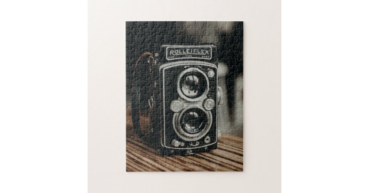 Vintage Camera Rolleiflex Retro Antique Photo Jigsaw Puzzle | Zazzle