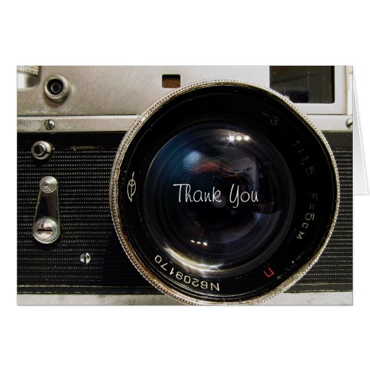 Vintage camera Thank You Card | Zazzle.com