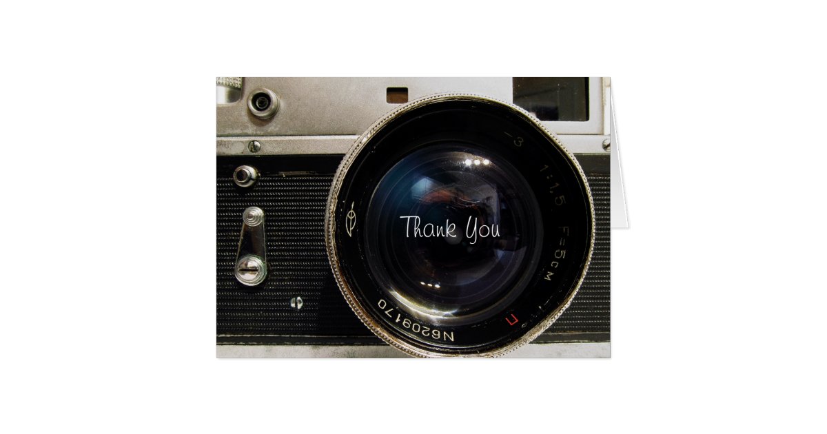 Vintage camera Thank You Card | Zazzle.com