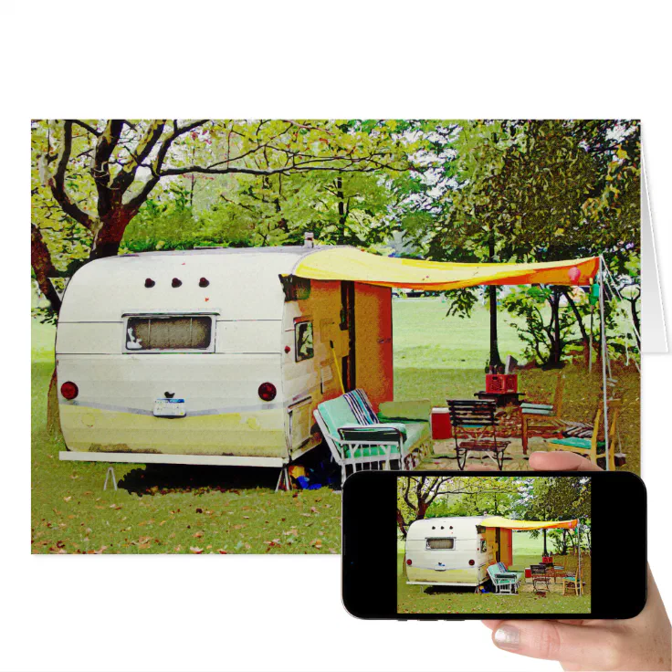 Vintage Camper Retirement Card | Zazzle