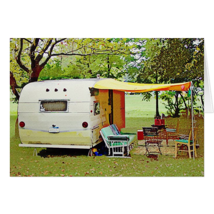 Vintage Camper Retirement Card | Zazzle
