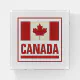 Vintage Canadian maple leaf flag of Canada Paperweight | Zazzle