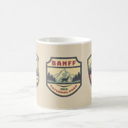 Vintage Canadian National Park Banff Souvenirs Coffee Mug | Zazzle