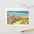 Vintage Cape May Beach and Boardwalk Postcard | Zazzle