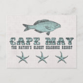 Vintage Cape May NJ Oldest Seashore Resort Beach Postcard | Zazzle