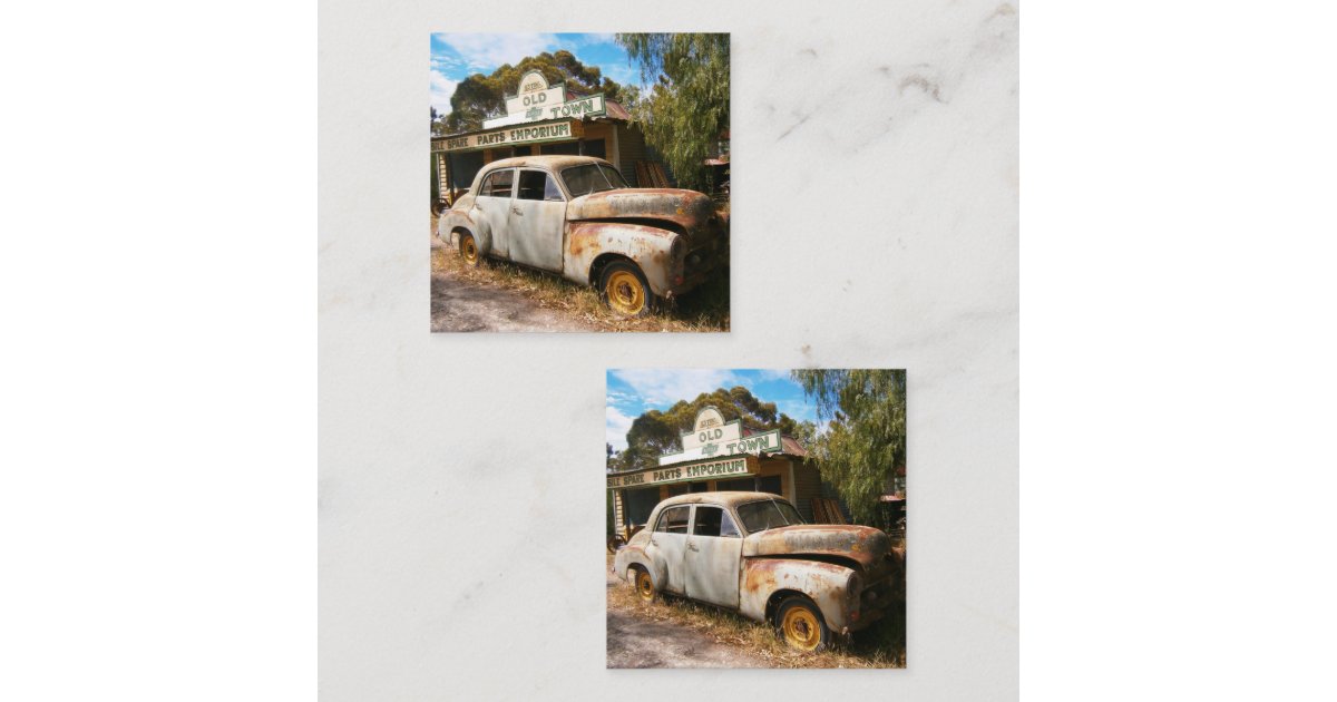 Vintage Car And Garage, Business Card | Zazzle