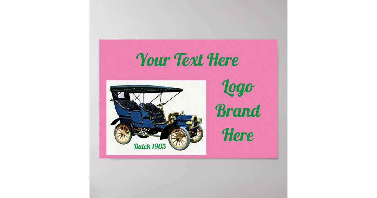 Vintage Car Design Poster | Zazzle